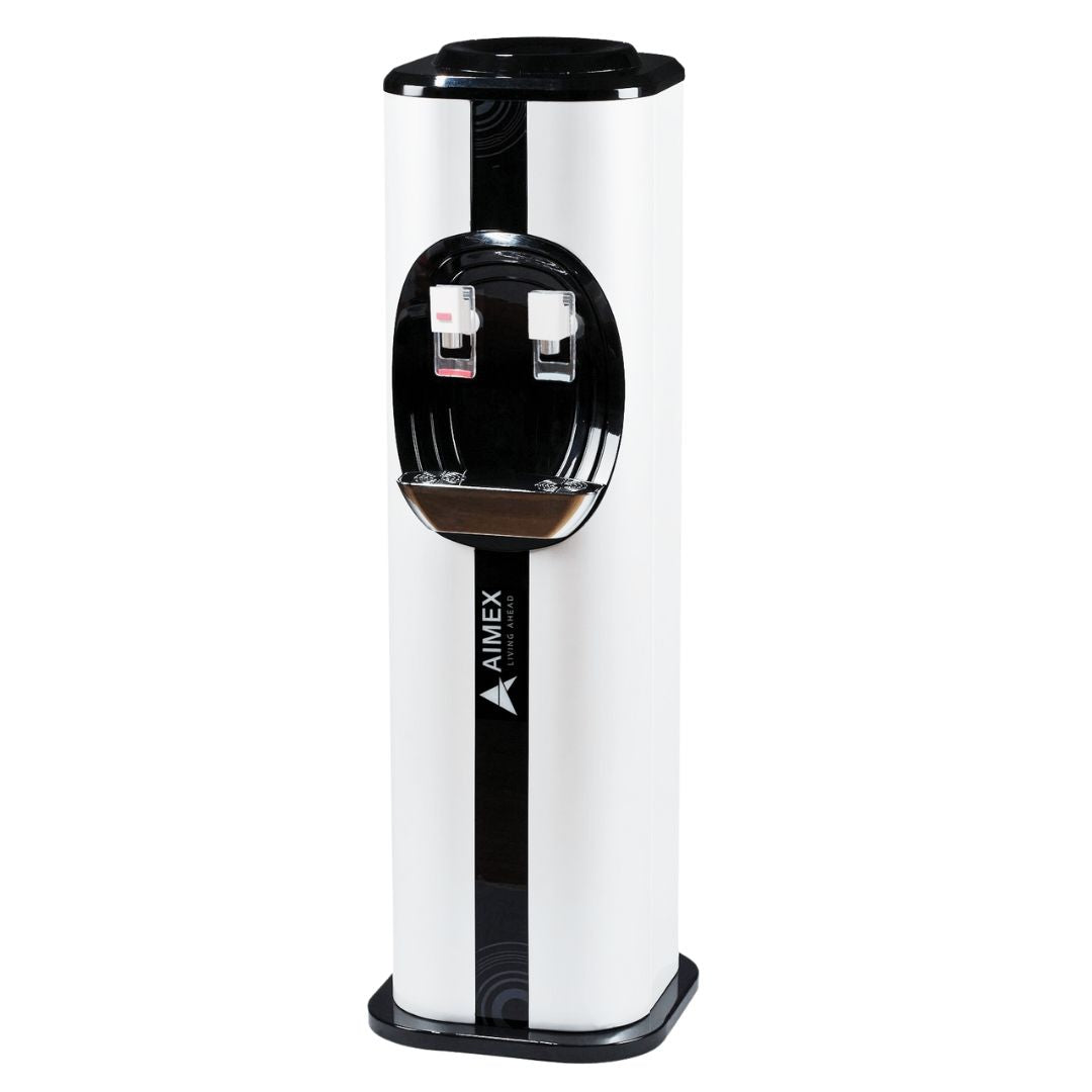 Floor Standing Water Cooler Hot and Cold, with LG Compressor- Black an ...